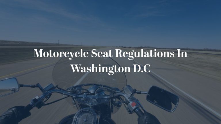 Washington, D.C. Motorcycle Accident Laws